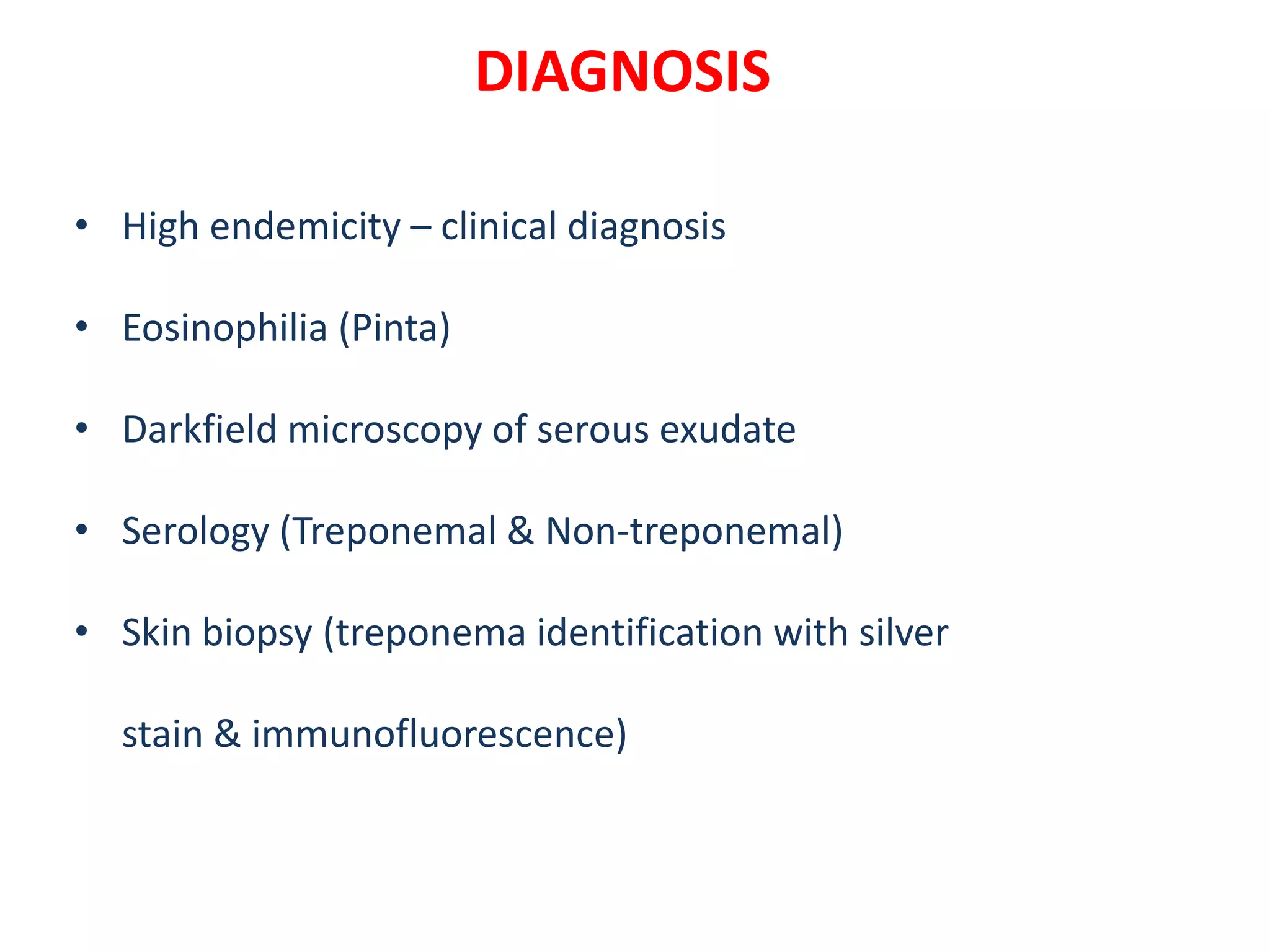Non Venereal Treponematosis | PPTX