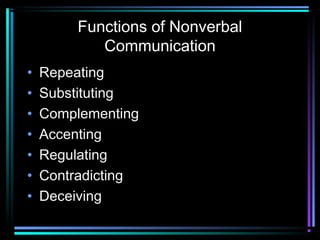 PPT of Nonverbal Communication | PPT