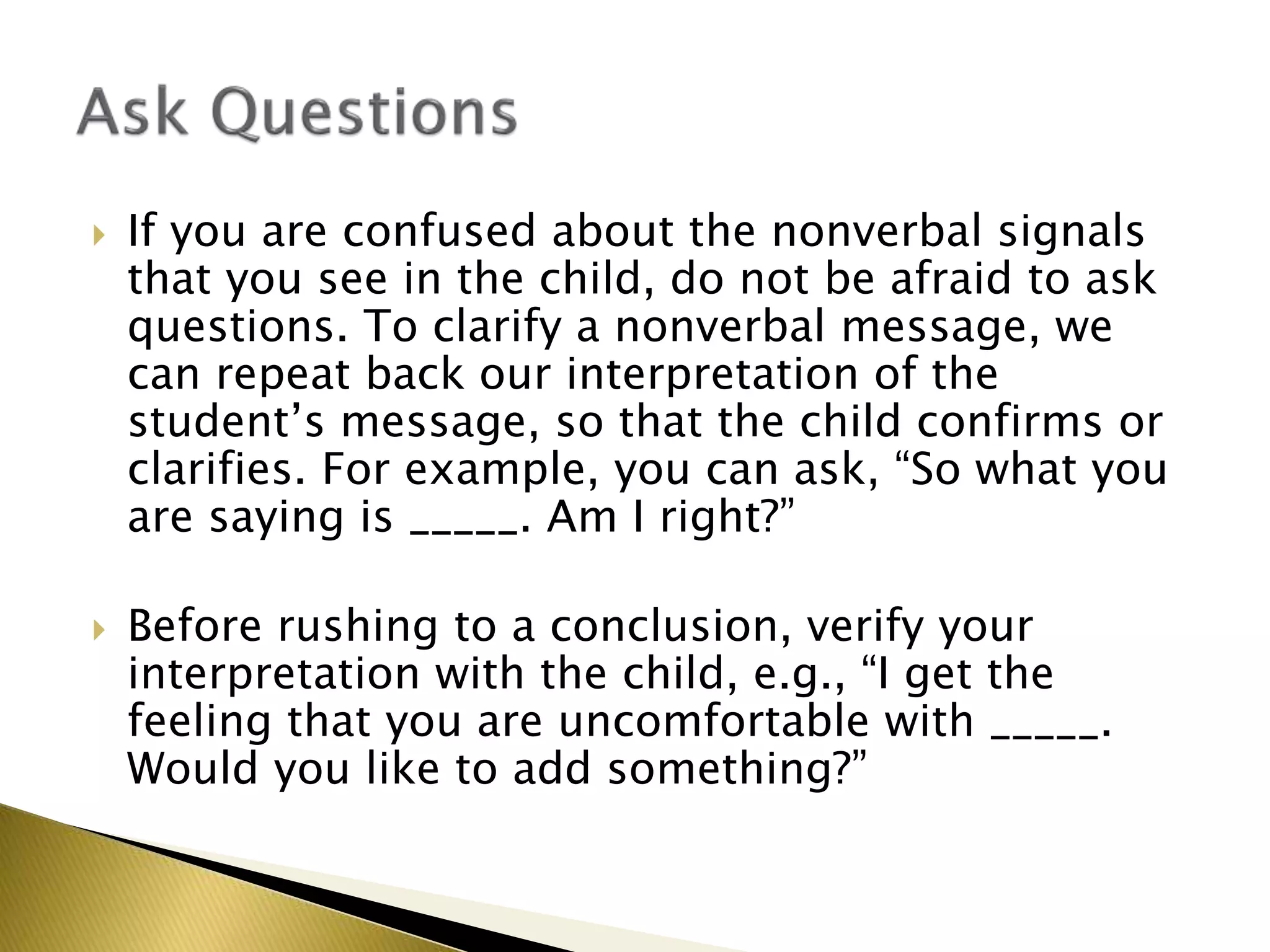Nonverbal Communication in the Classroom: Making Your Point Without ...