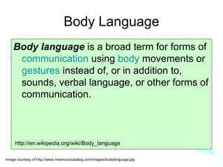 Body Language Wikipedia