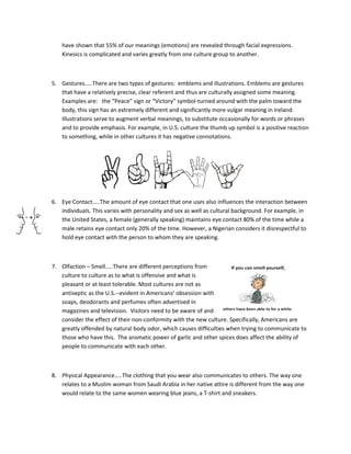 Non verbal communication | DOC
