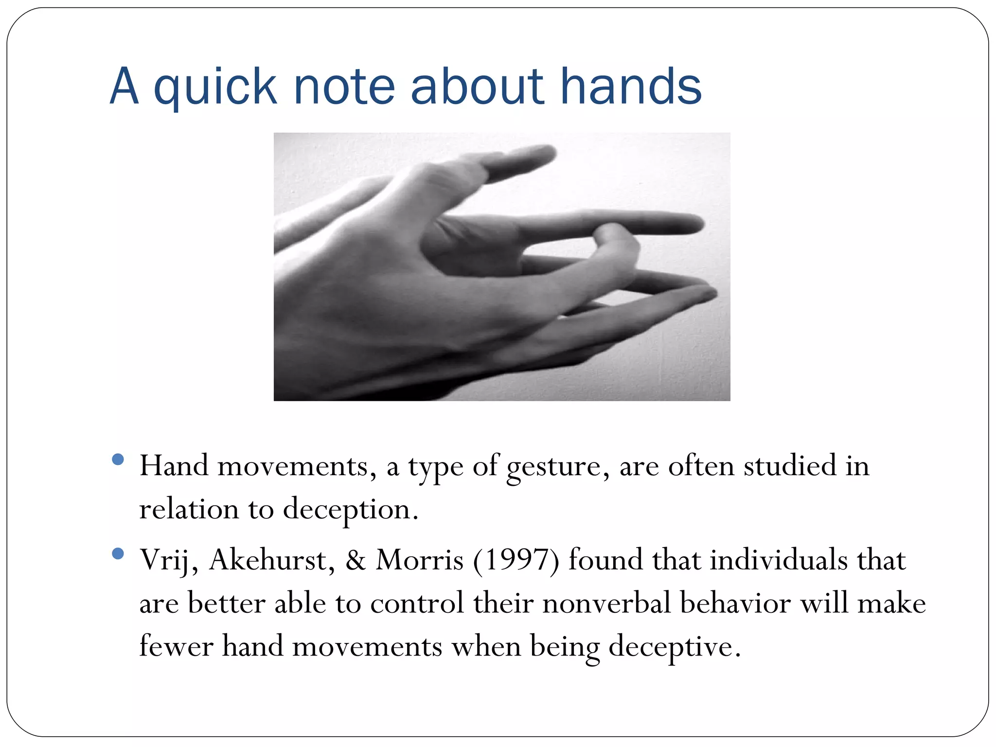 Nonverbal Communication In A Police Interrogation Oldversion | PPT