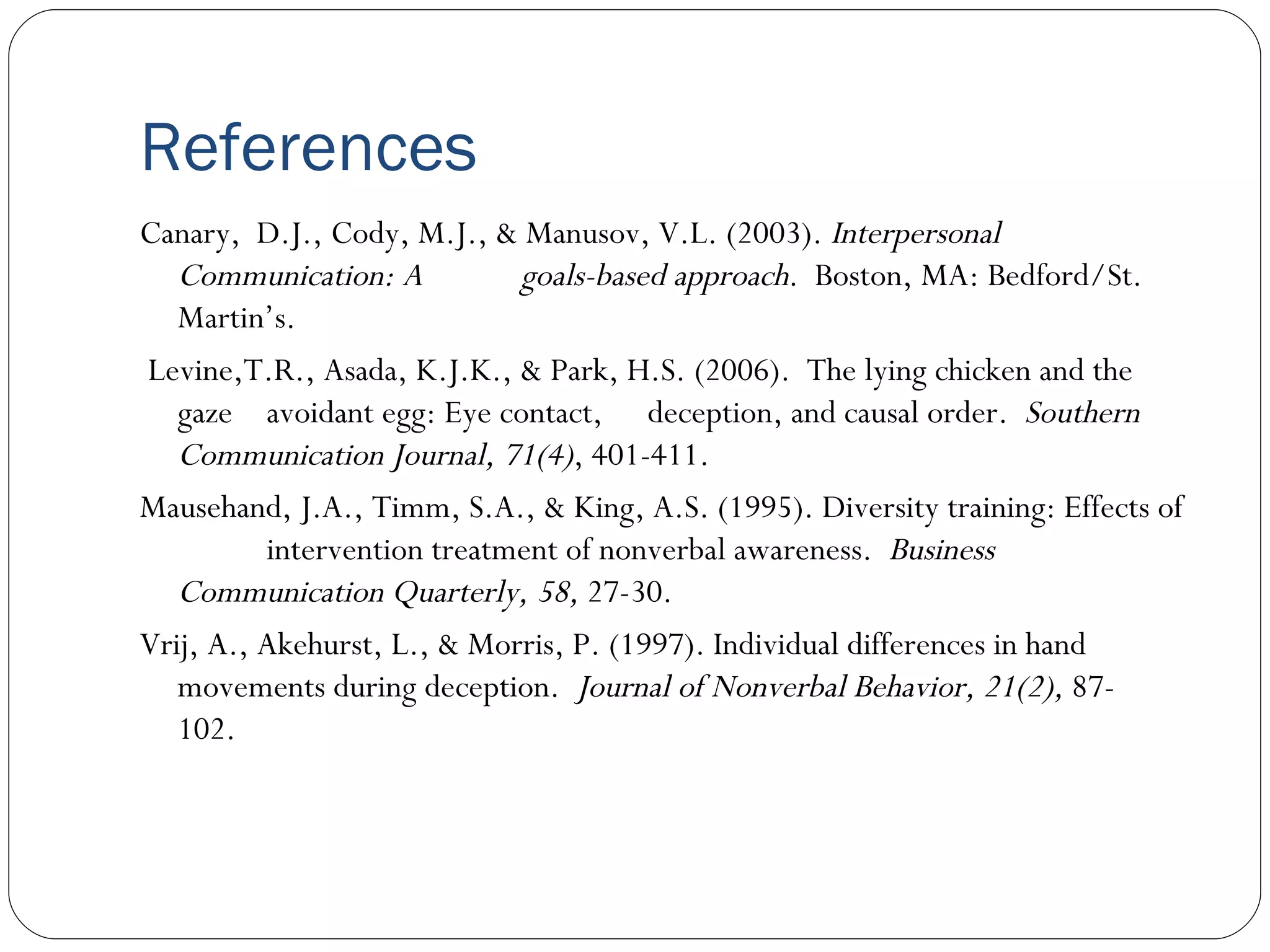 Nonverbal Communication In A Police Interrogation Oldversion | PPT