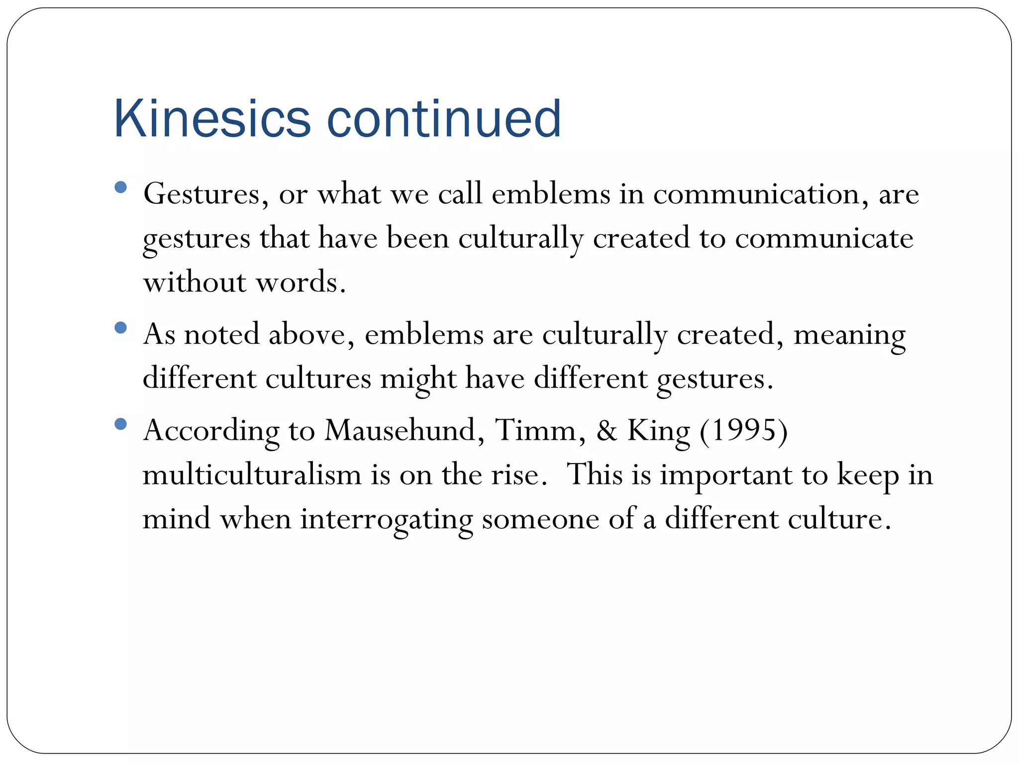 Nonverbal Communication In A Police Interrogation Oldversion | PPT