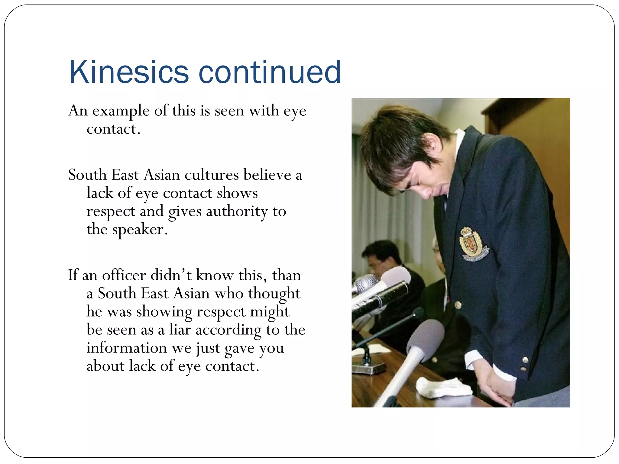 Nonverbal Communication In A Police Interrogation Oldversion | PPT