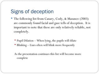 Nonverbal Communication In A Police Interrogation Oldversion | PPT
