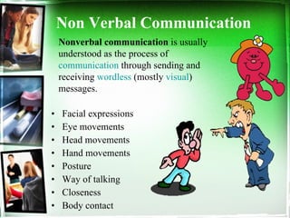 Non verbal communication presentation and use of body language ...