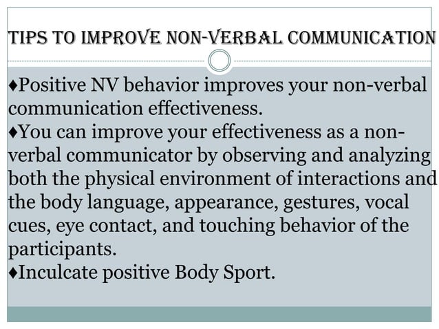 Non Verbalcomm | PPT