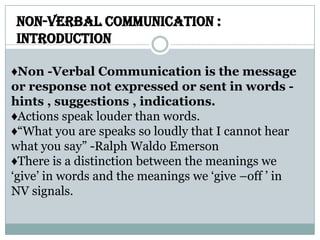 Non Verbalcomm | PPT