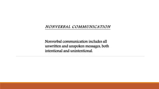 Non verbal commnication | PPT