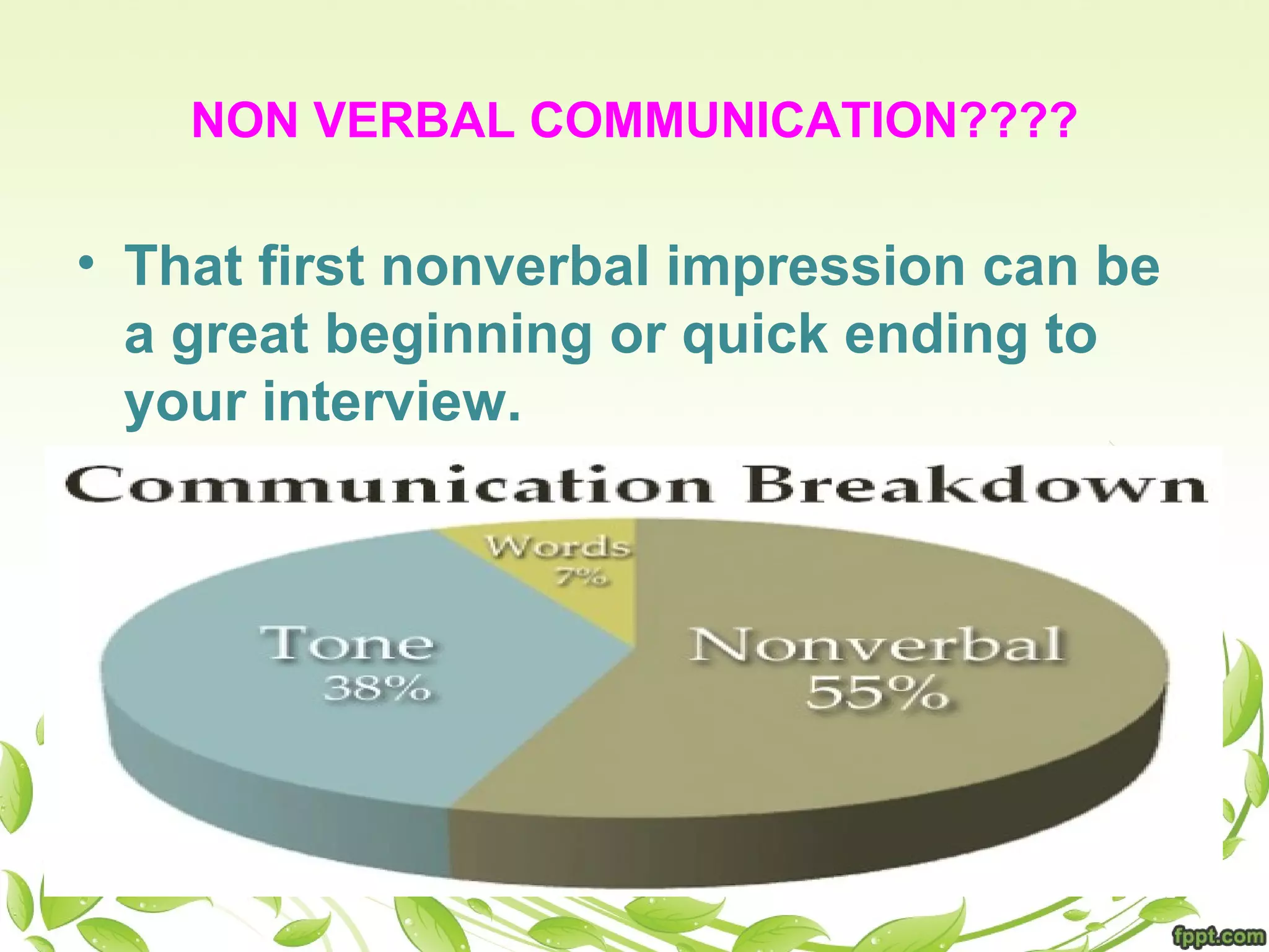 Non verbal communication | PPT