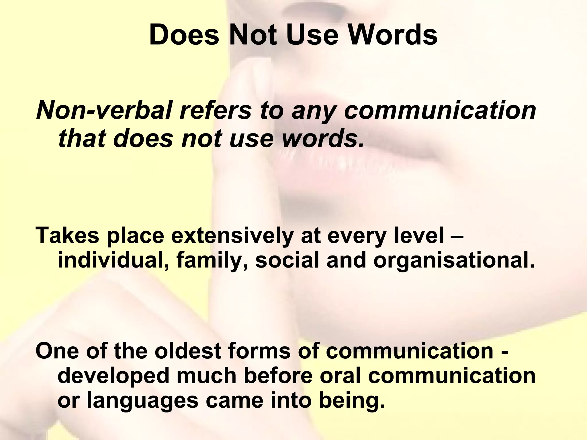 Non Verbal Communication | PPT