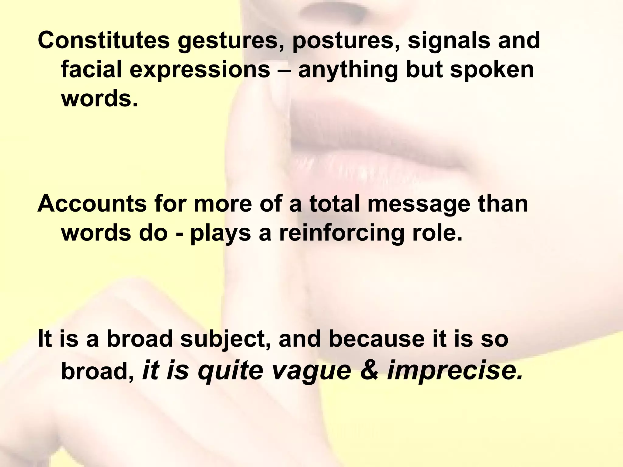 Non Verbal Communication | PPT