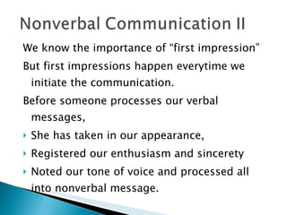 Nonverbal Communication | PPT