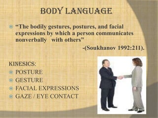 NON VERBAL COMMUNICATION | PPTX | Foot Health | Diseases and Conditions