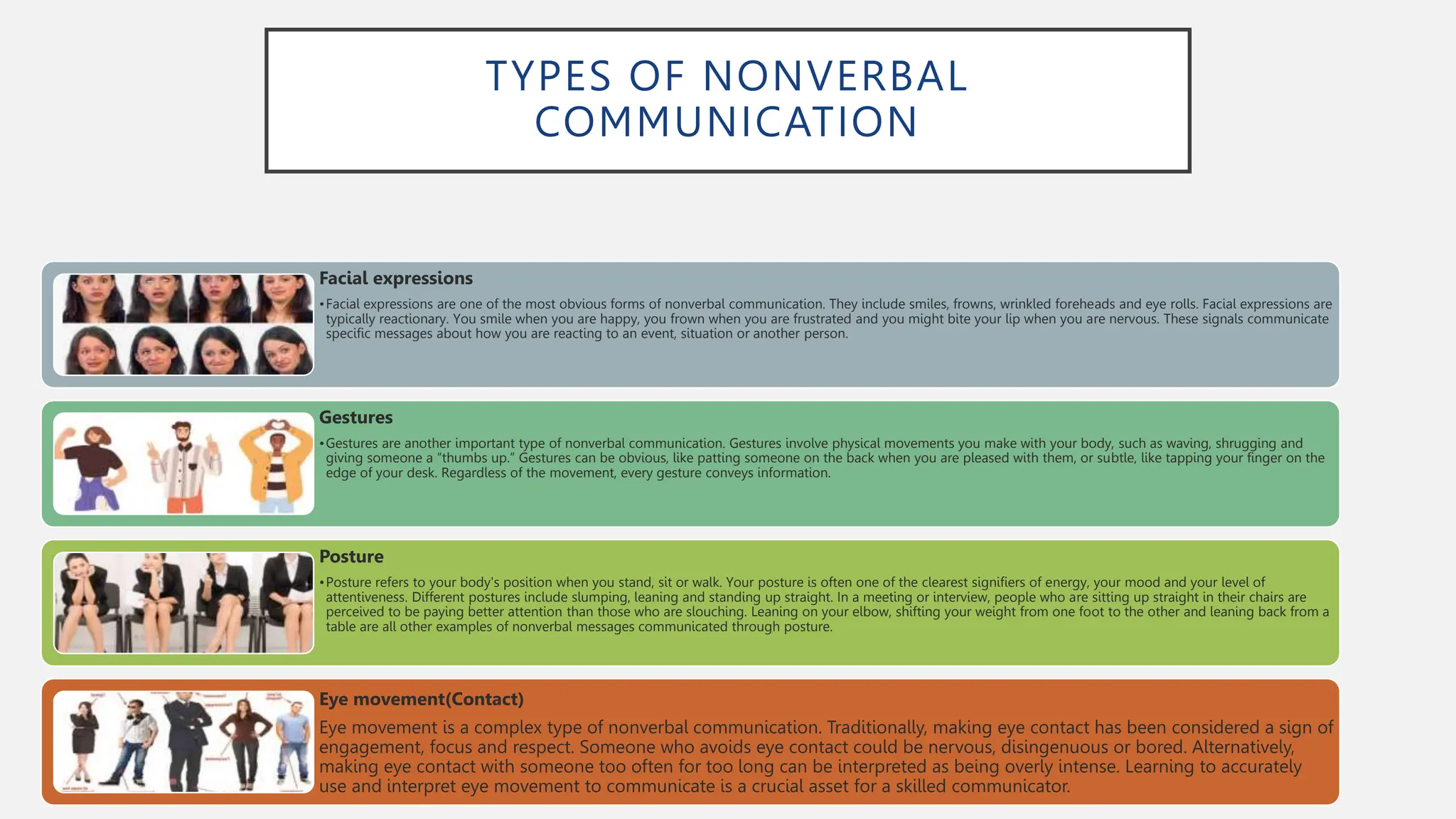 Nonverbal communication11111111111111-1.pptx | Eye and Vision ...