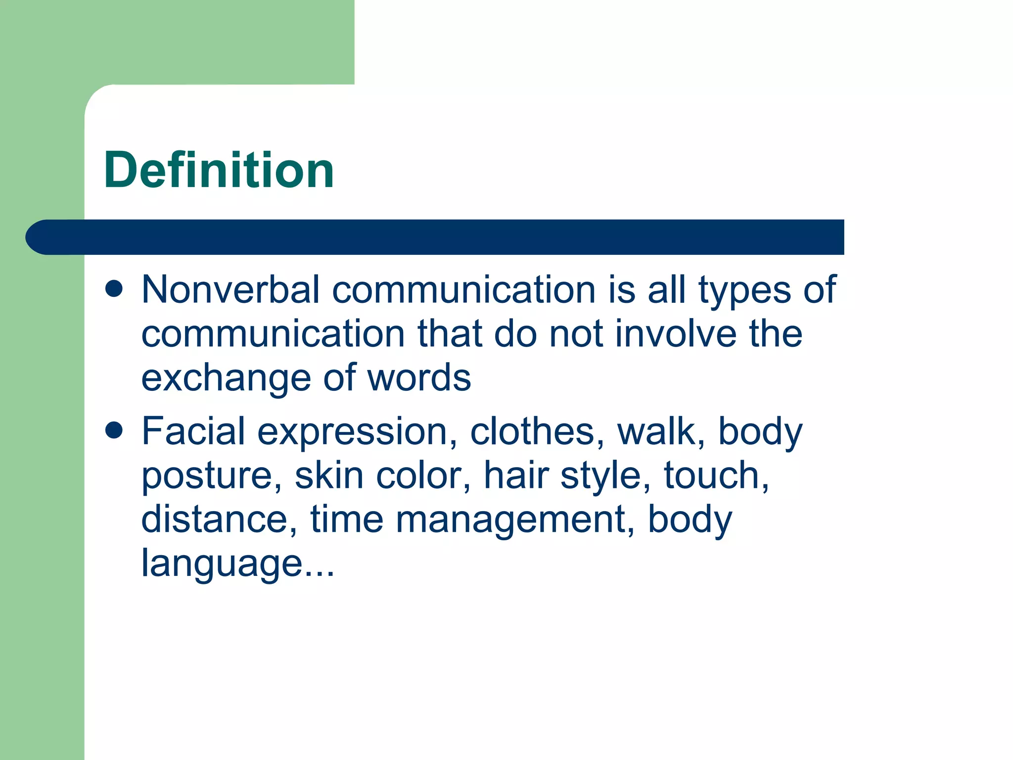 Non verbal communication | PPT