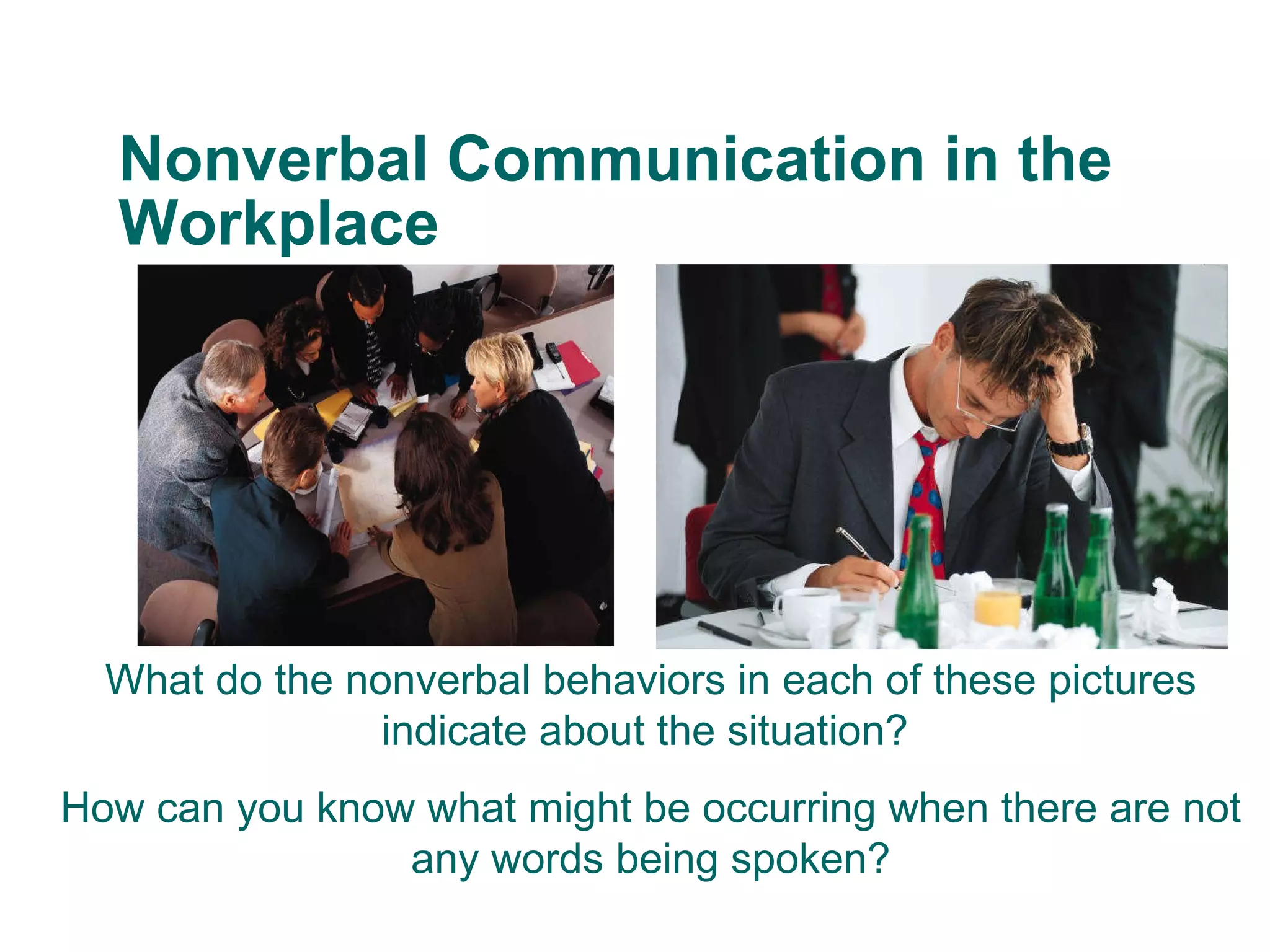 Non verbal communication | PPT