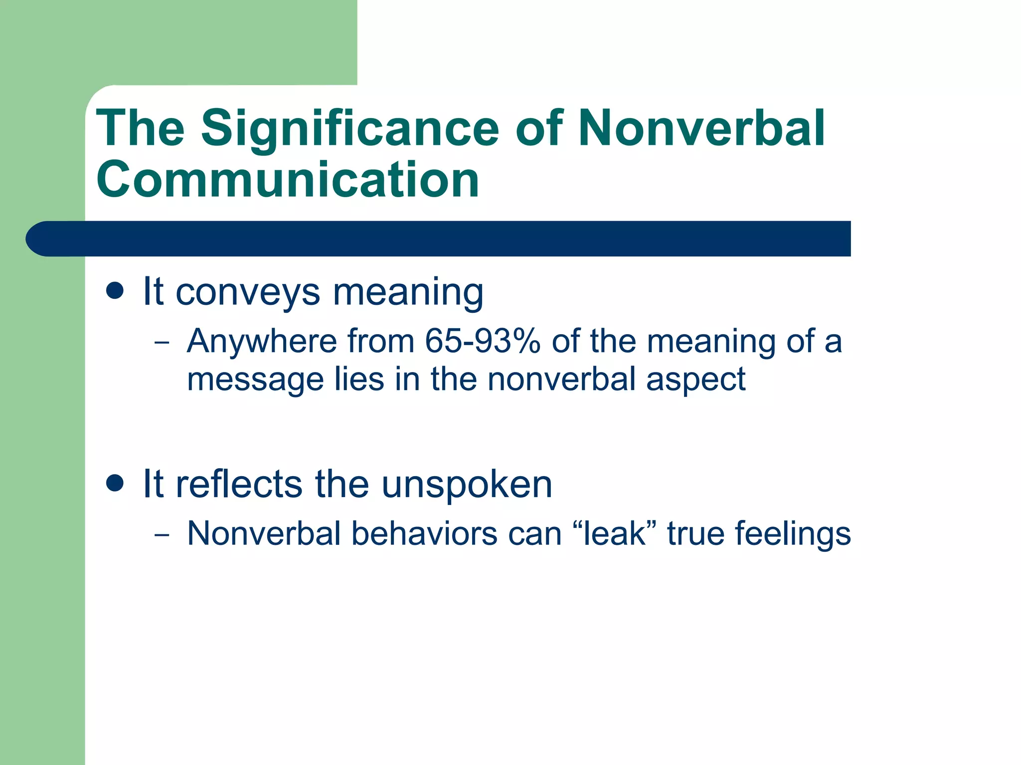 Non verbal communication | PPT