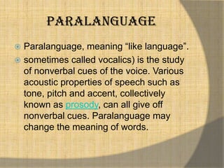 Nonverbalcommunication | PPTX