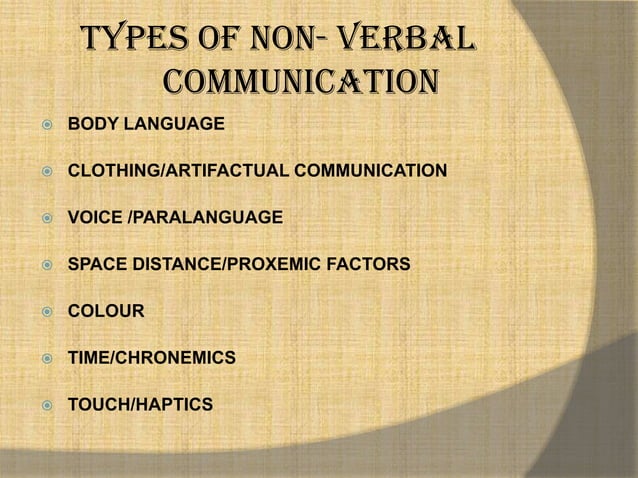 Nonverbalcommunication | PPTX