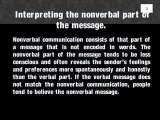 Nonverbal communication | PPT