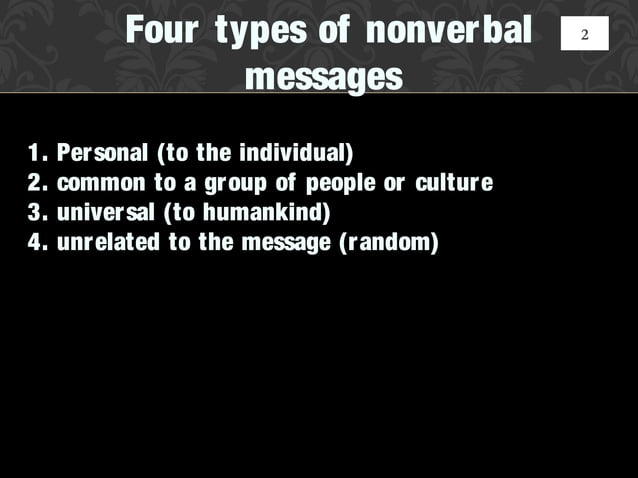 Nonverbal communication | PPT