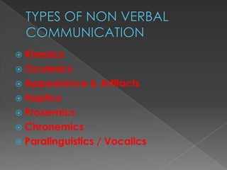 N on verbal communication | PPTX