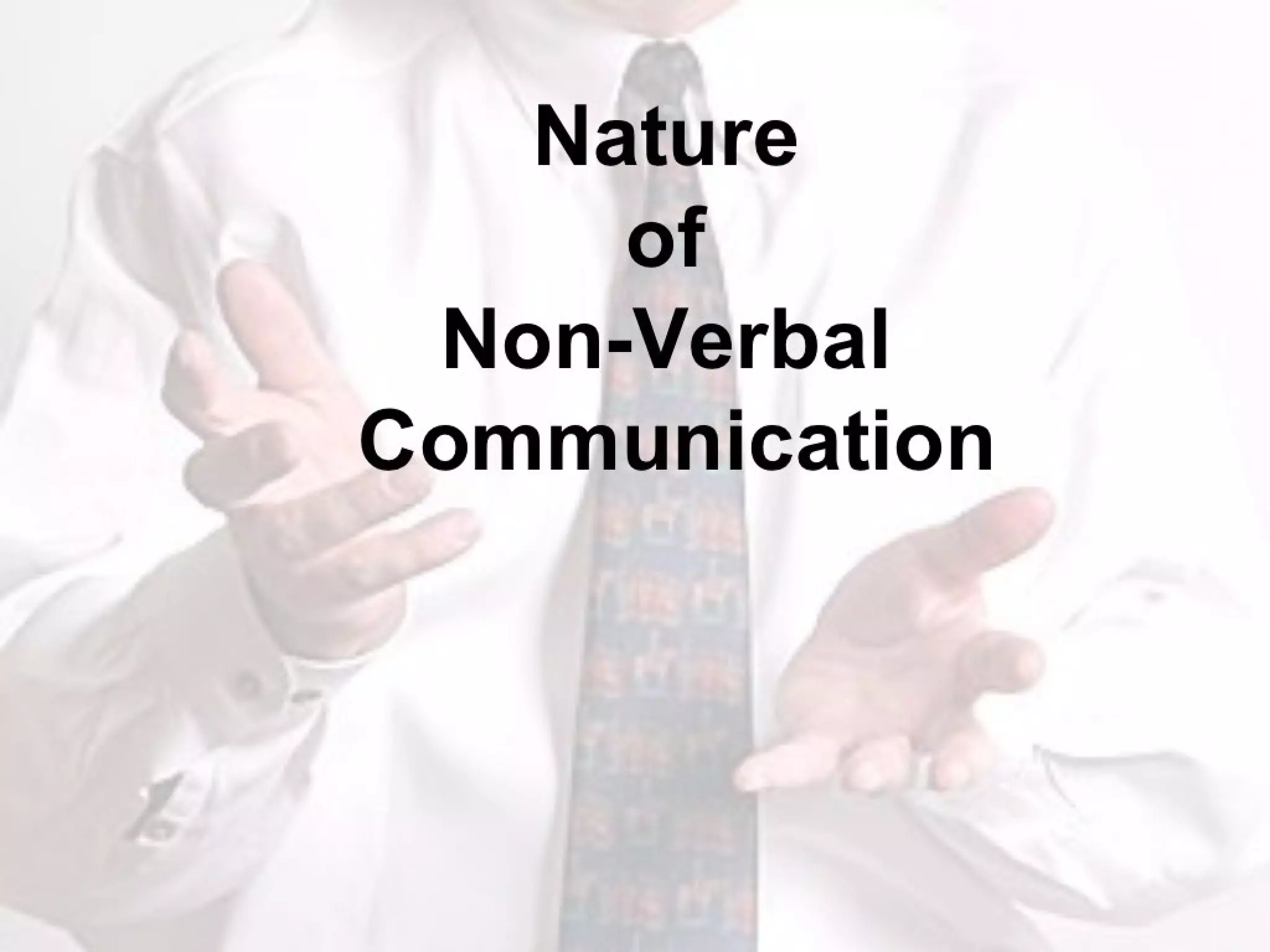 Nonverbal communications | PPT