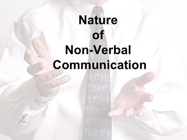 Nonverbal communications | PPS