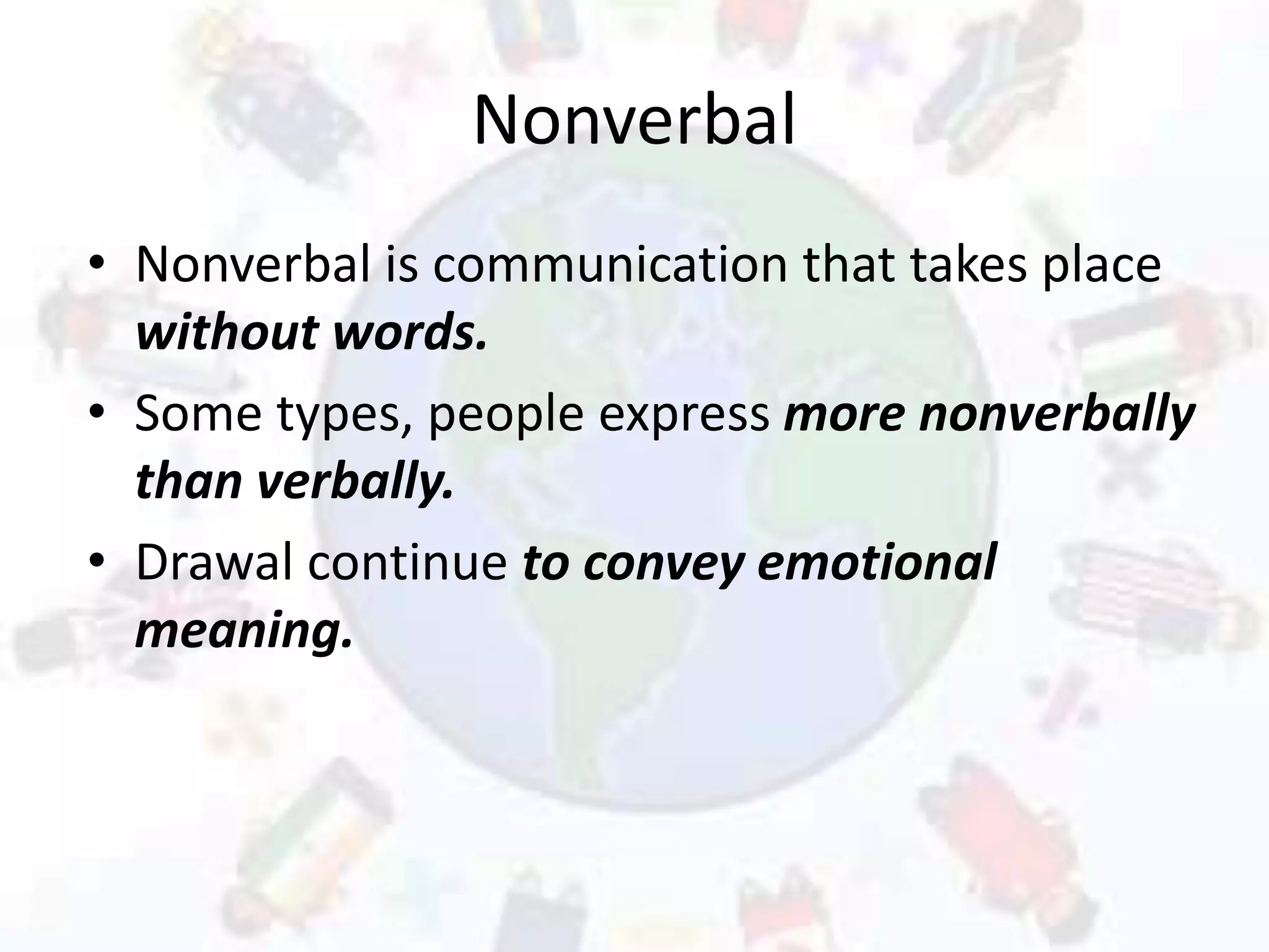 Nonverbal communication | PPTX
