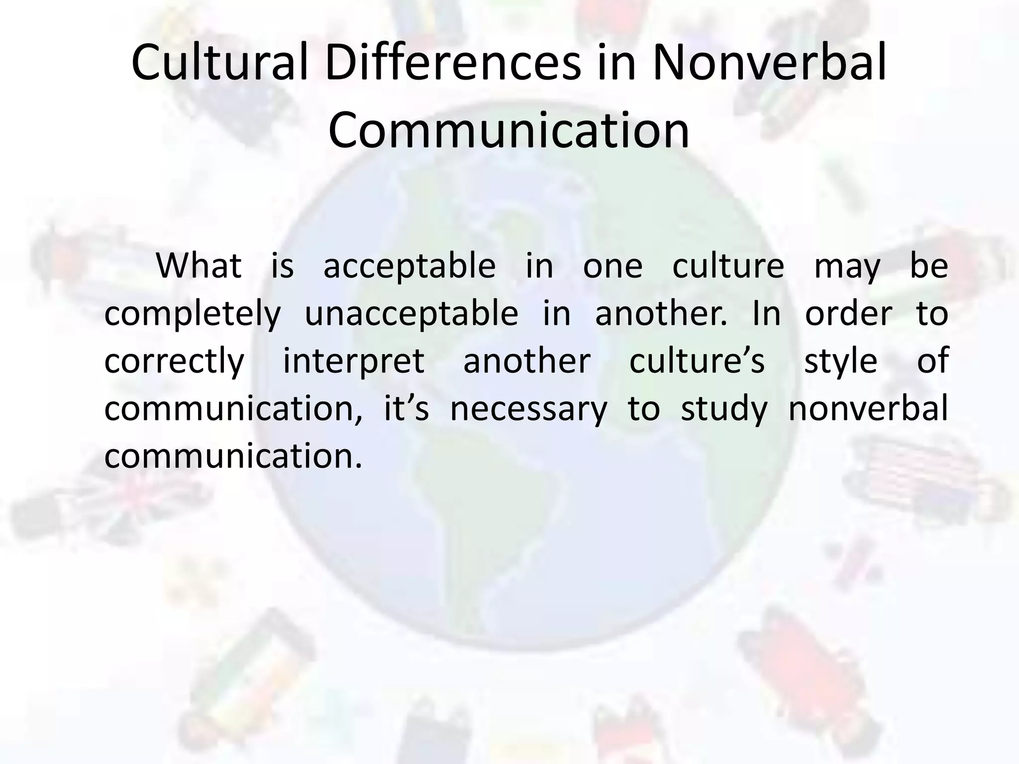Nonverbal communication | PPTX