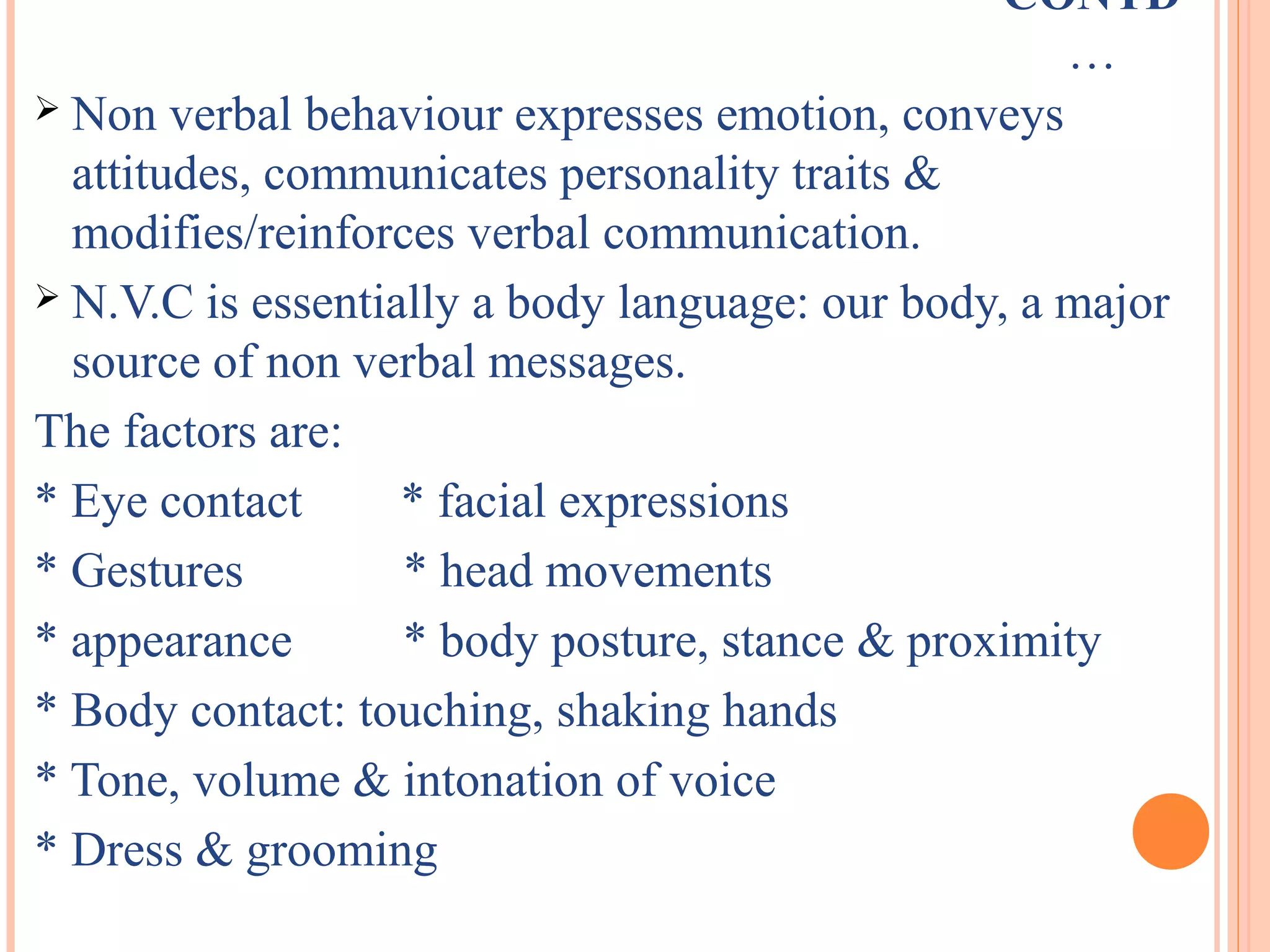 Non verbal communication | PPT