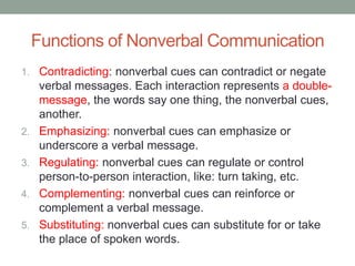 Nonverbal Communication | PPTX