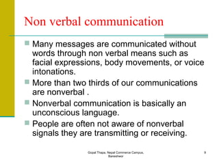Non-verbal communication | PPT