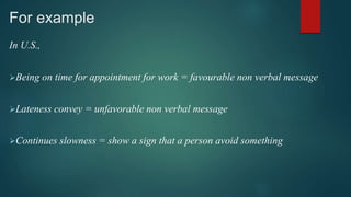 Non verbal communication | PPTX
