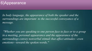 Nonverbal Communication Appearance