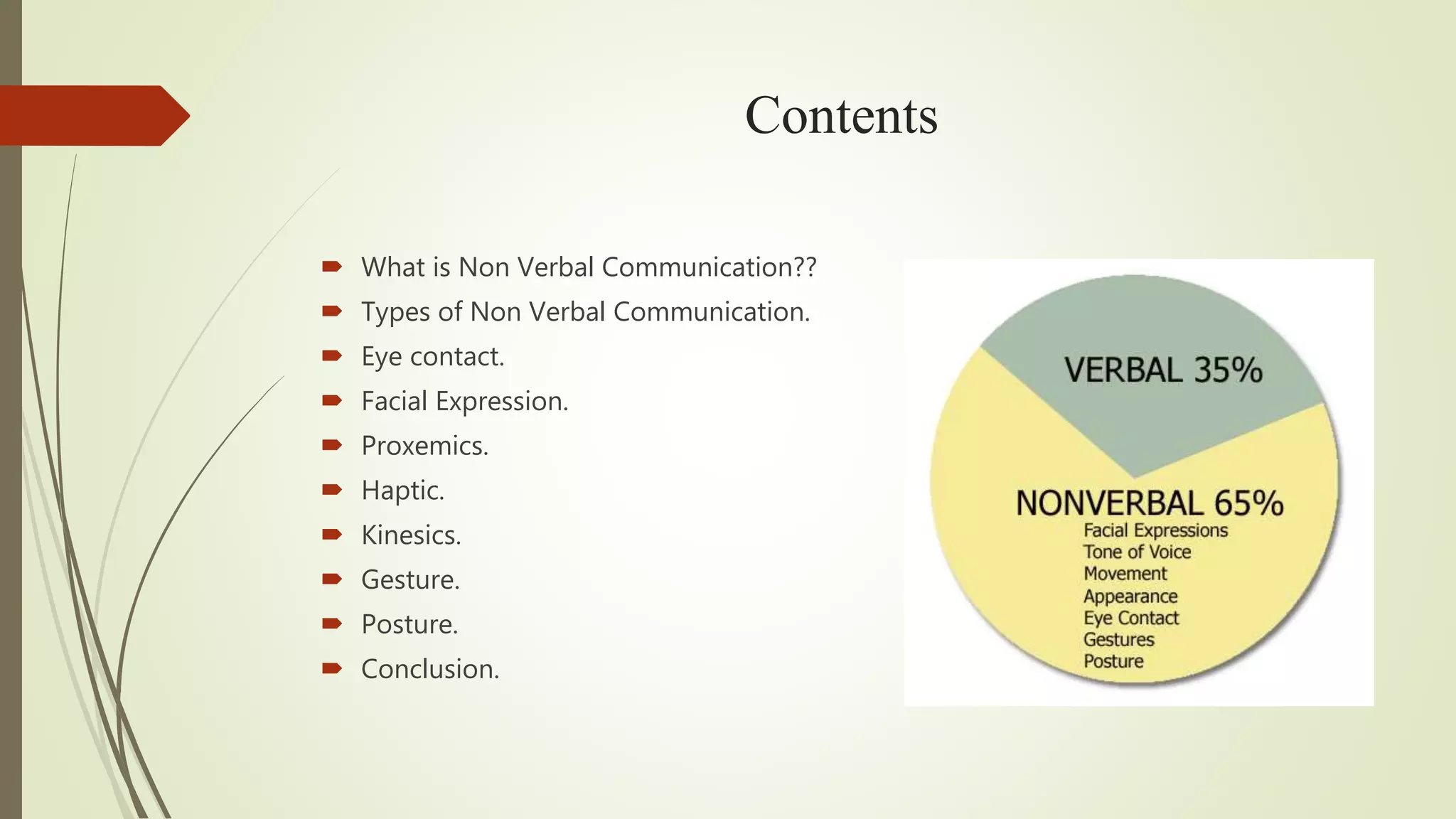 Non verbal communication | PPTX