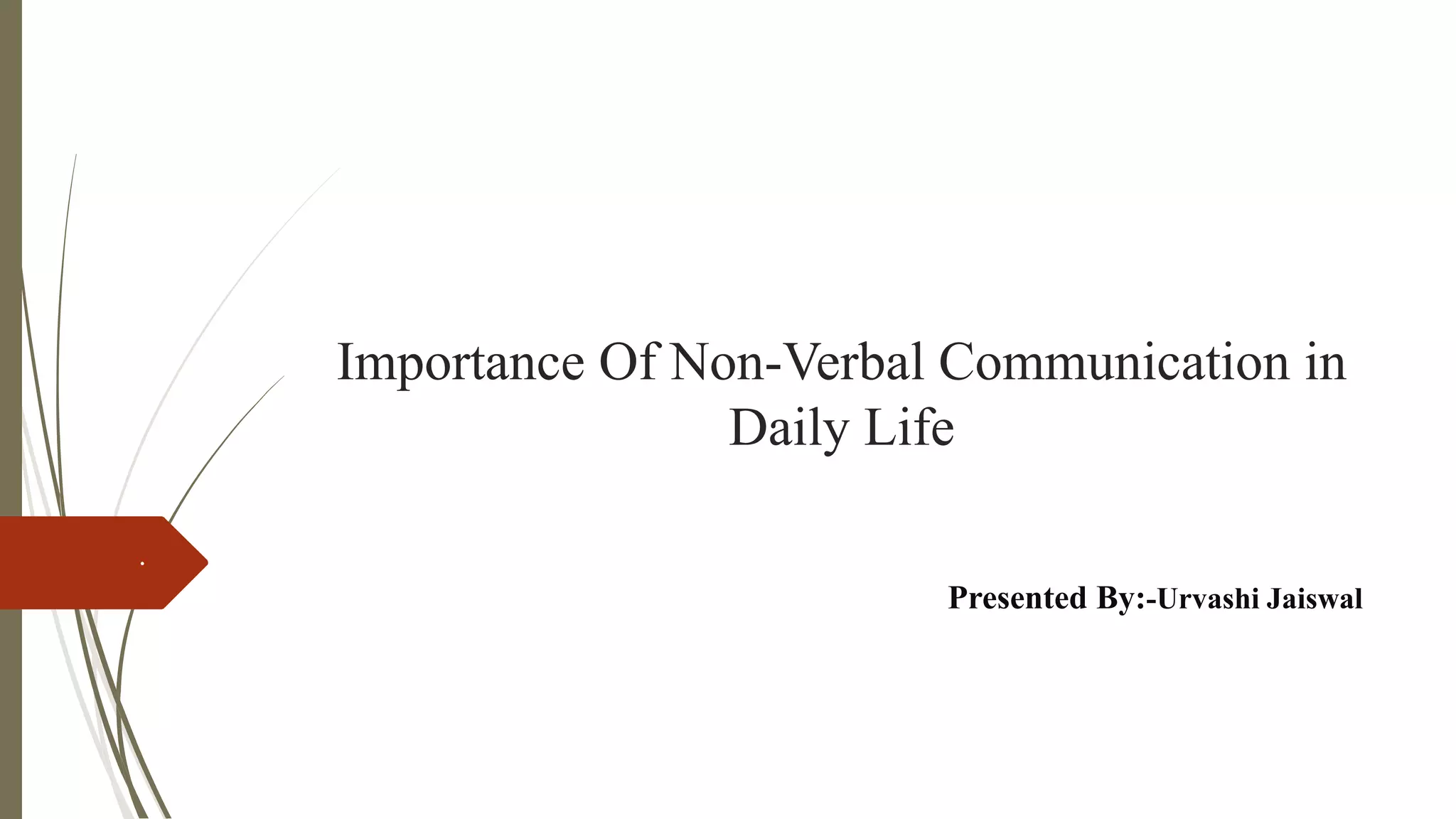Non verbal communication | PPT