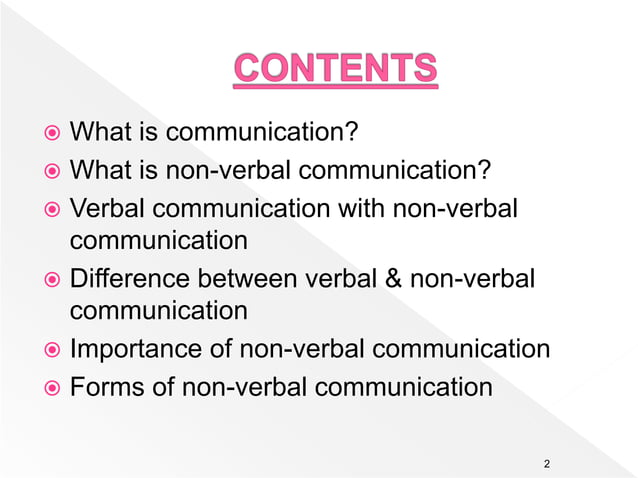 Nonverbal communication . | PPT