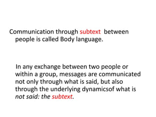 Non verbal communication | PPTX