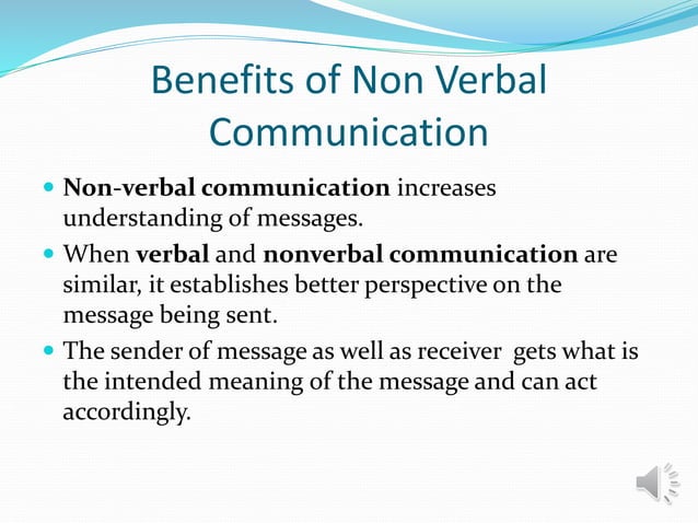 Non verbal communication | PPT