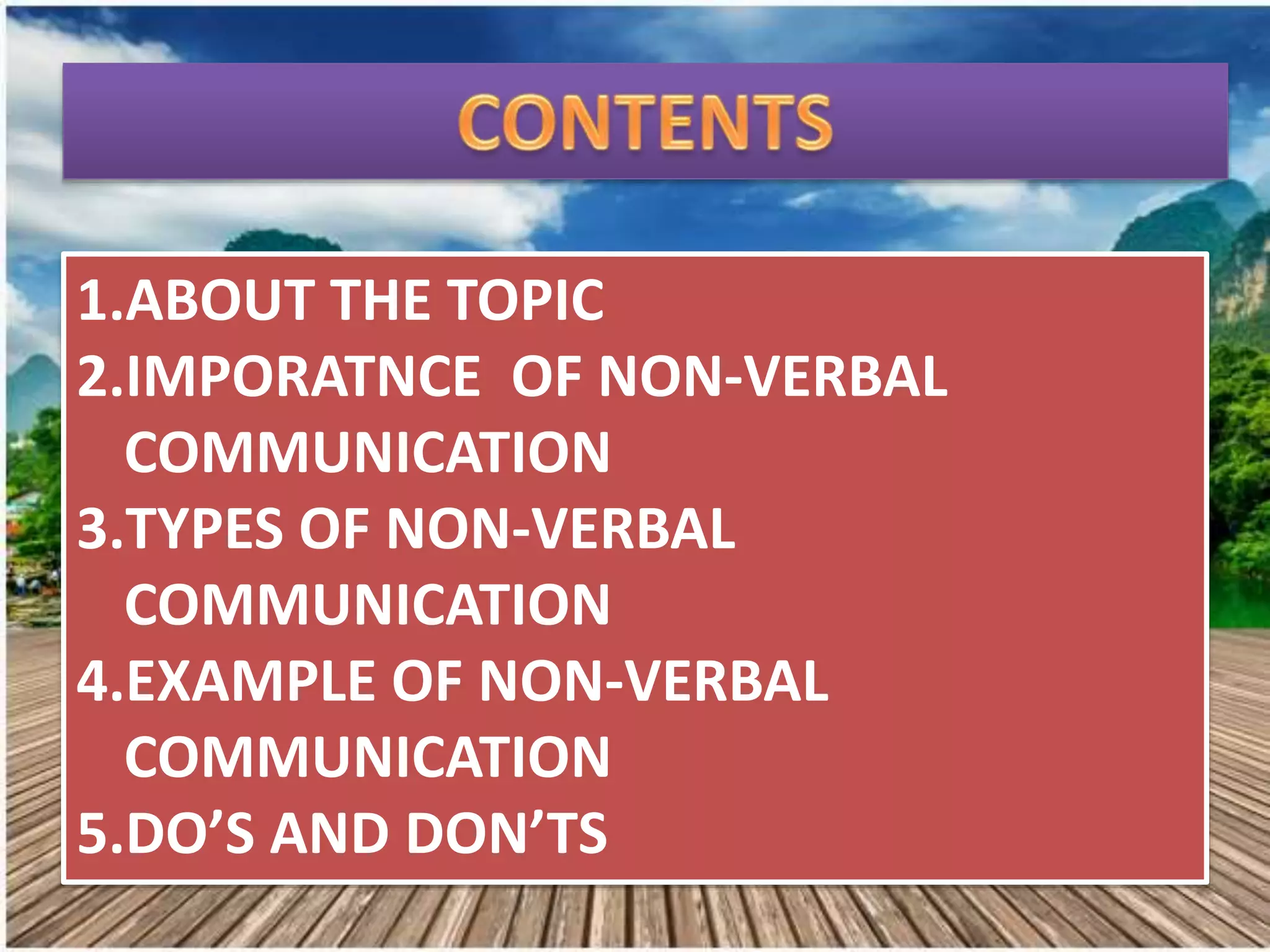 Non verbal communication | PPT
