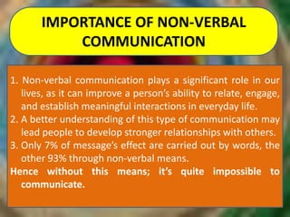 Non verbal communication | PPT