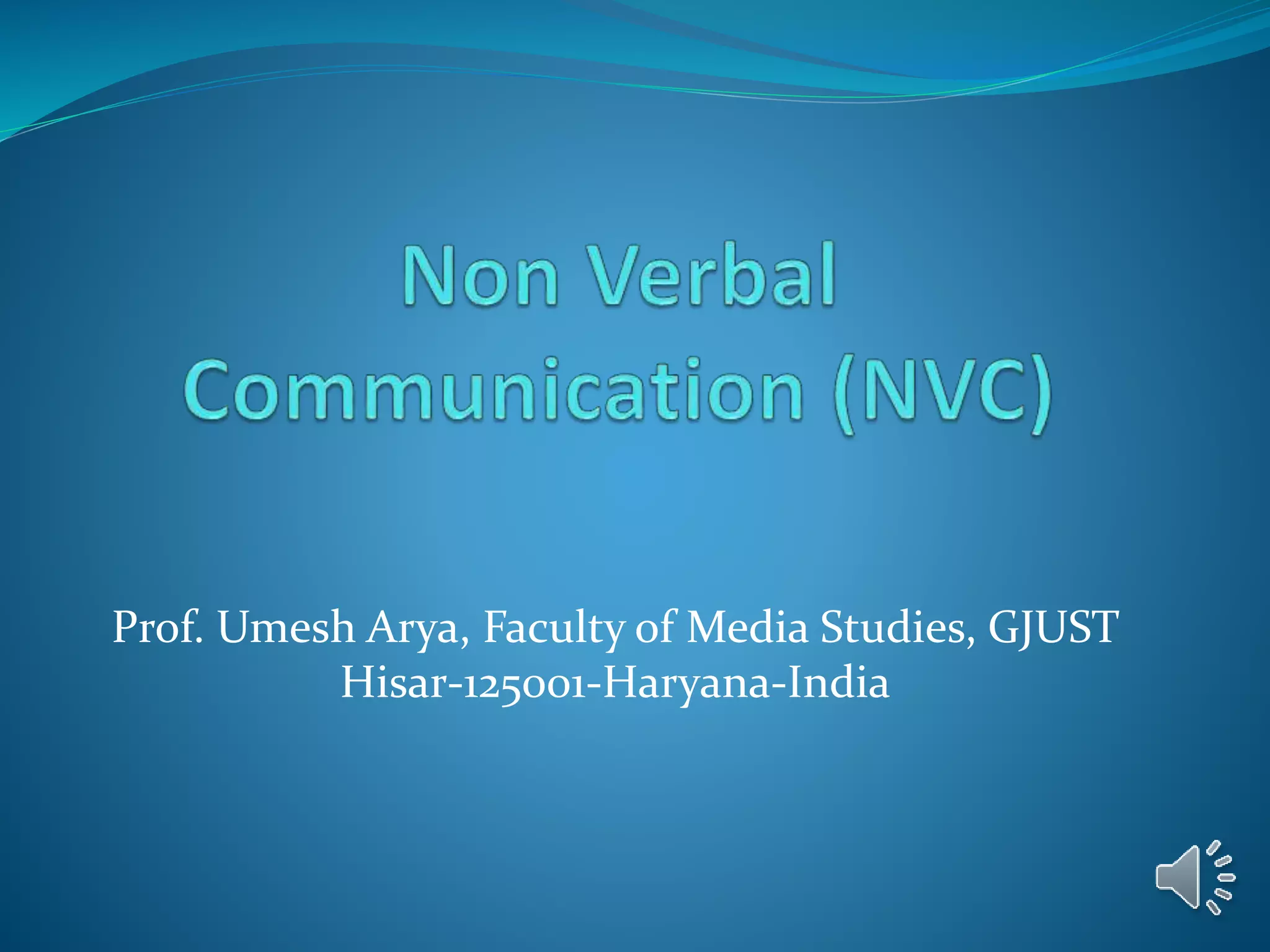 Non verbal communication | PPTX
