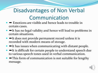 Non verbal communication | PPTX