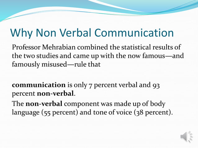 Non verbal communication | PPTX