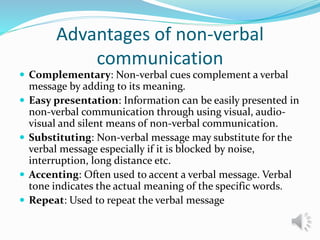 Non verbal communication | PPTX