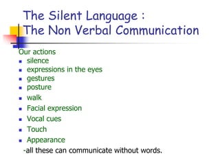 Non verbal communication | PPT