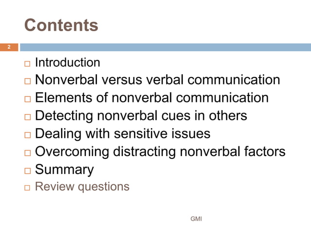 Nonverbal communication.pptx | Medical Health